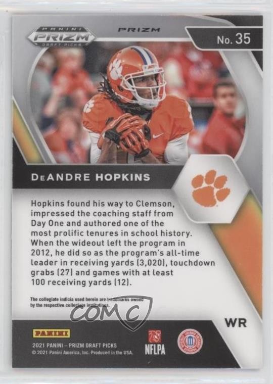 2021 Panini Prizm Draft Picks Green Wave Prizm DeAndre Hopkins #35 | eBay