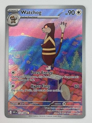 Pokemon TCG - Watchog - 153/086 (Illustration Rare) - SV: White Flare ...