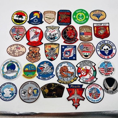 Lot of 30 Vintage Military Patches – Desert Storm, US Navy, Aviation ...