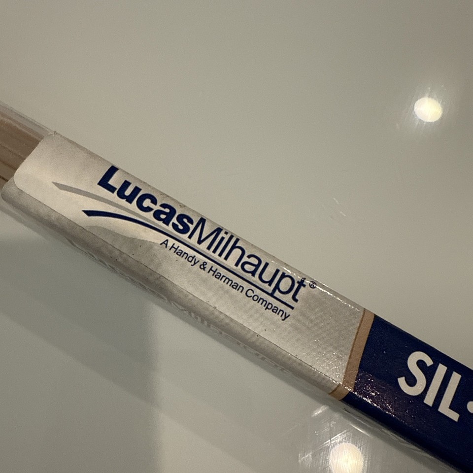 95150 Lucas Milhaupt Sil Fos Silvaloy 15% Silver Solder 28 Rods 1 pound ...