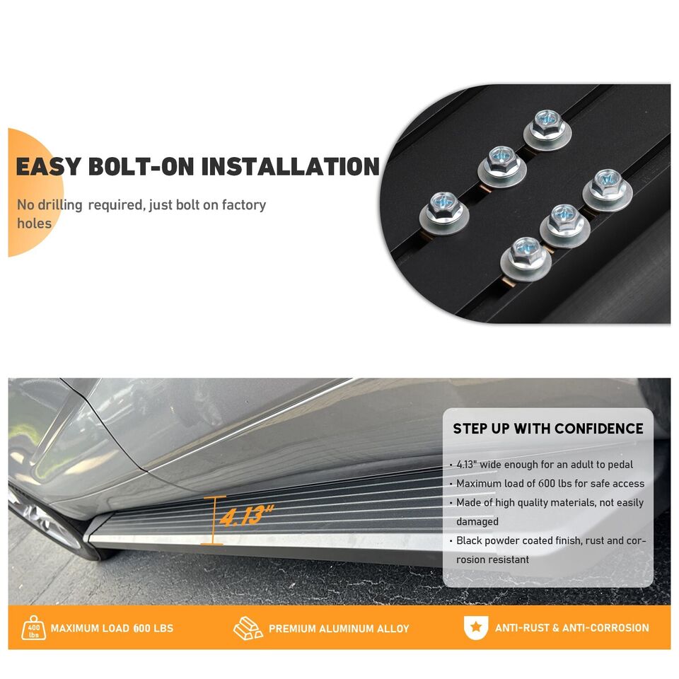 Running Boards Fits for Buick Enclave 2018-2024 Nerf Bars Side Steps ...