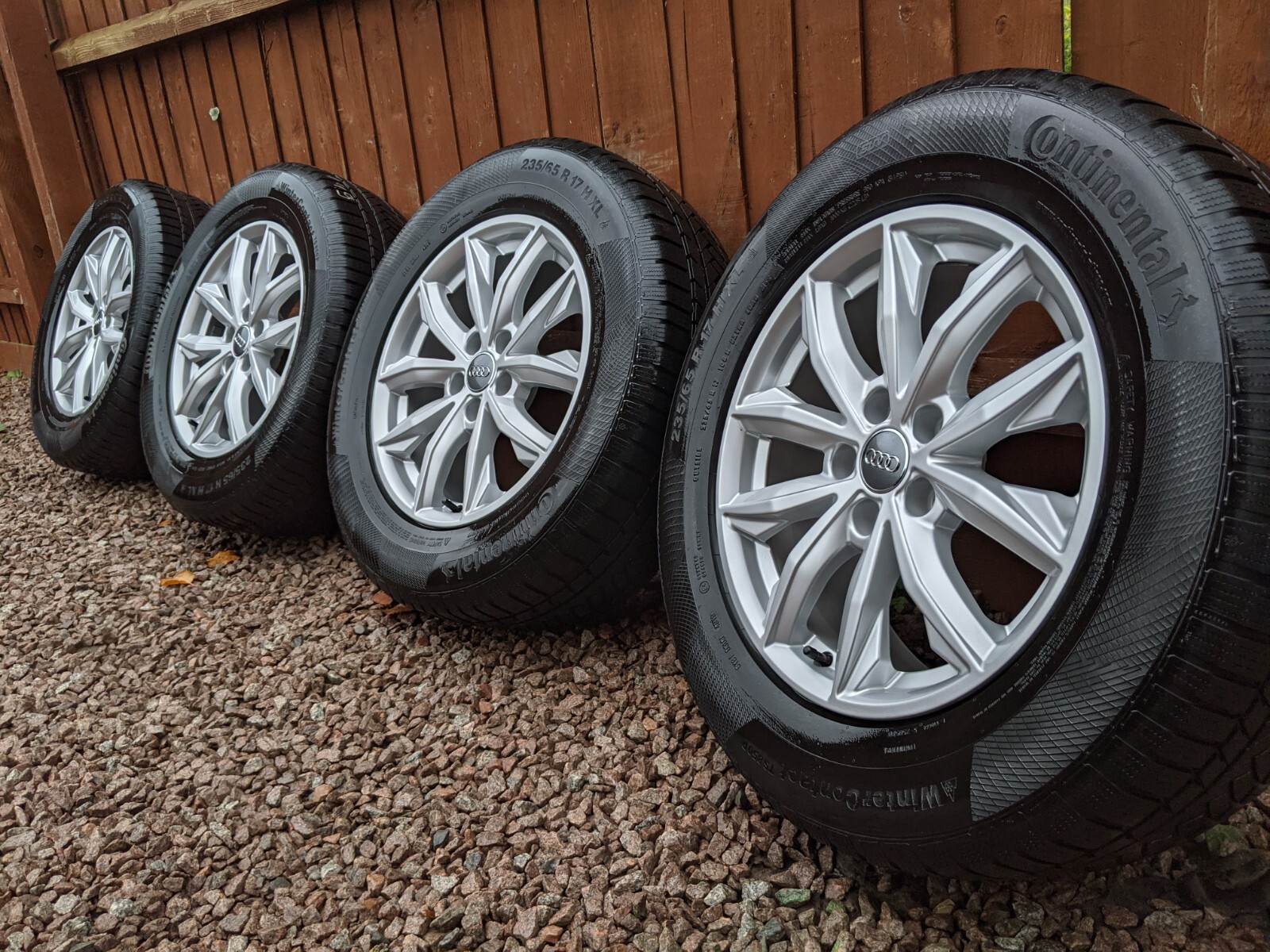 Genuine Audi Q5 17 inch ALLOY WHEELS WINTER TYRES 80A601025J 5x112 Q4 ...