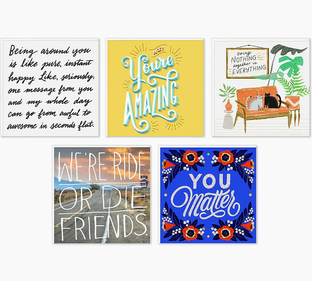 Hallmark Good Mail Cards ~ Thinking of You ~ You're Amazing ~ Ride or ...