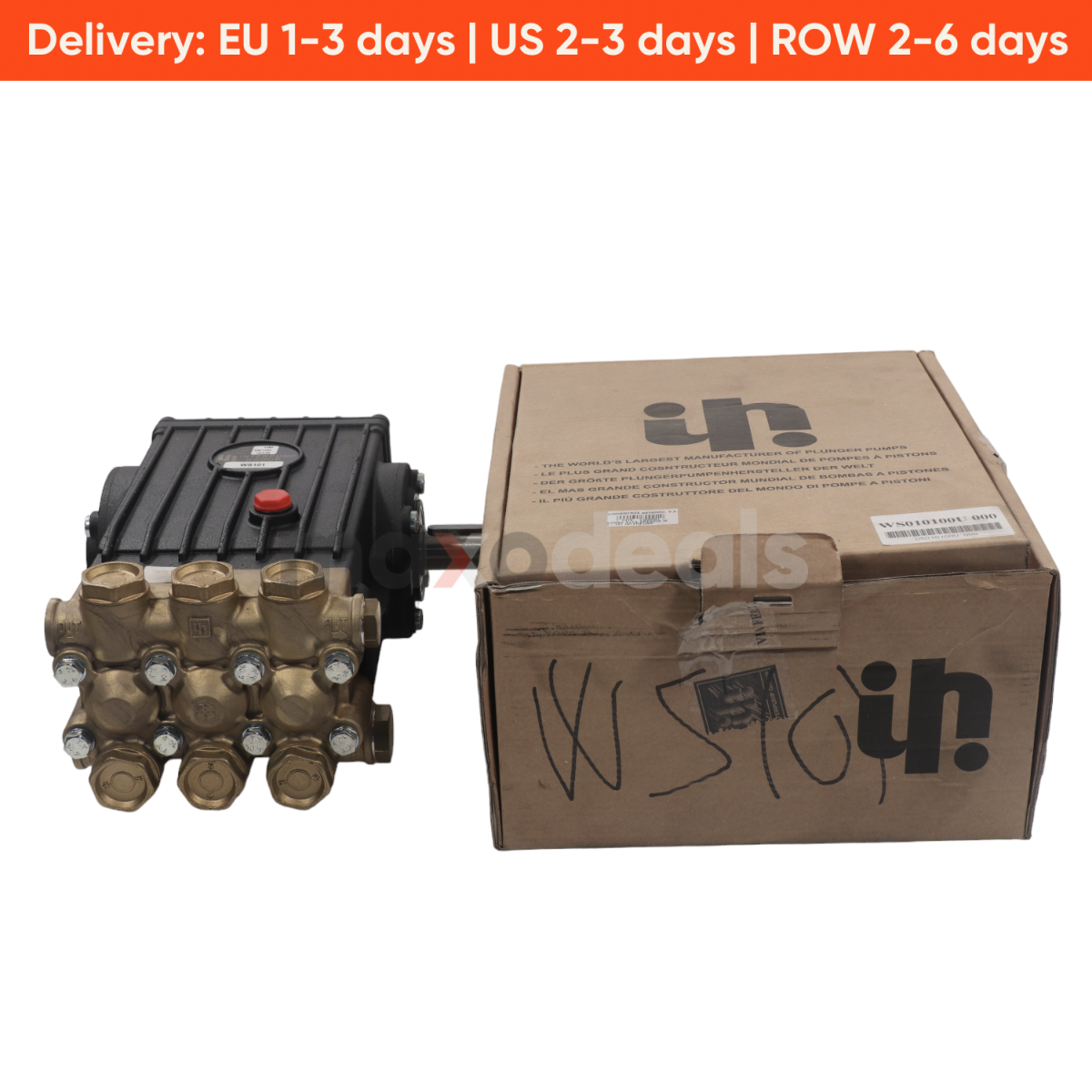 Interpump Group WS010100U000 Pump 1450rpm 100bar/1450PSI New NFP | eBay