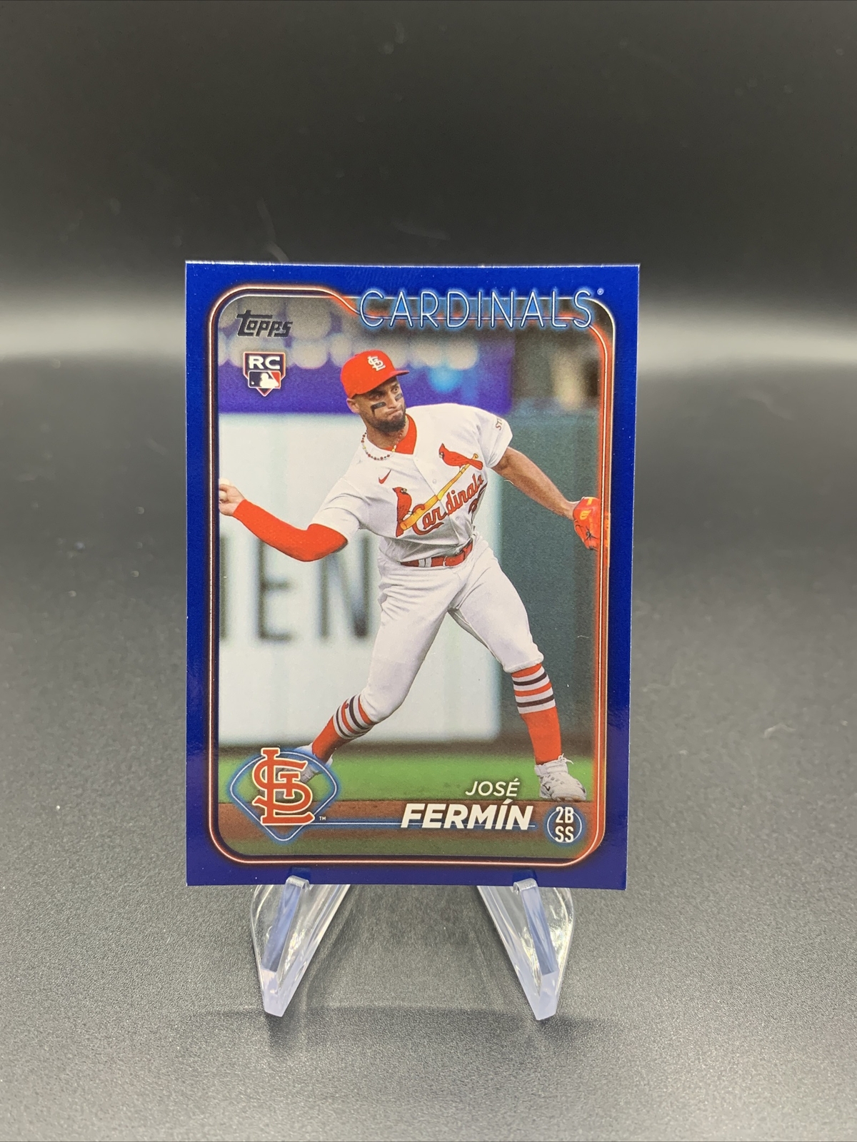 2024 Topps Series 1 Baseball Jose Fermin RC #305 Royal Blue St. Louis ...