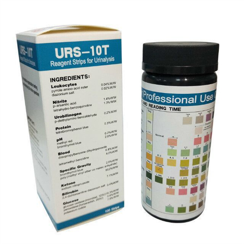 100 Strips Urine Test Strip 10 Parameters Urinalysis Dip-Stick PH Test ...