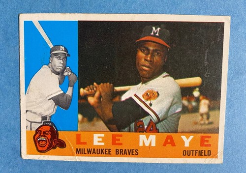 1960 Topps - #246 Lee Maye (RC) Rookie Milwaukee Braves Baseball Card ...