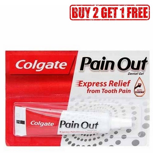 Colgate Pain OUT Dental Gel 10 gm Express Relief Tooth Pain Buy 2 Get 1 ...