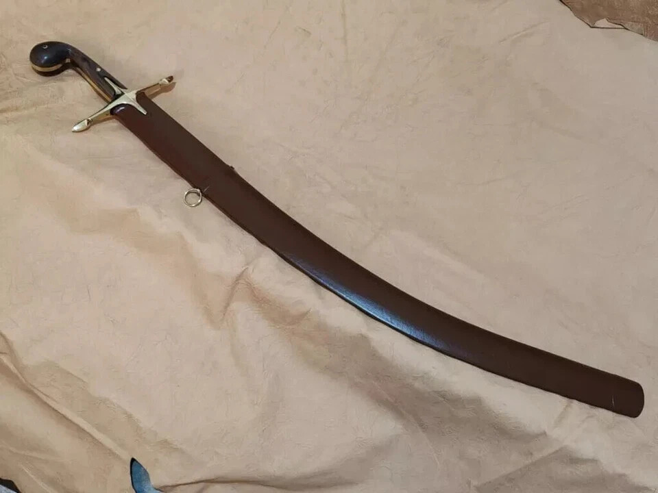 CUSTOM HANDMADE Ottoman Pala Kilij Saber Sword Full Tang Carbon Steel W ...