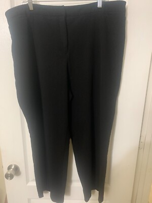 212 Collection Curvy Fit Women’s Plus 20W Short Black Dress Pants Flat ...