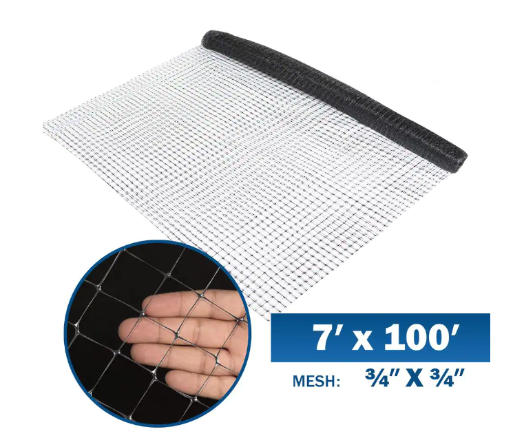 Garden Fence Deer Bird and Garden Netting 7ft x 100 ft Plastic 3/4 ...