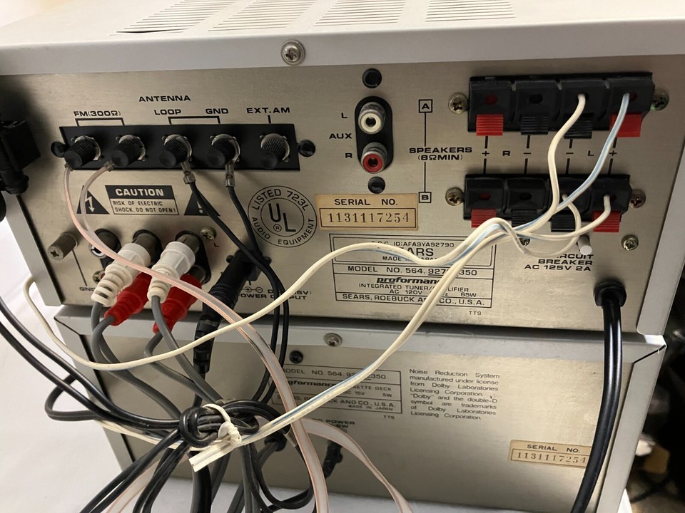 Vintage Sears Proformance Mini AM/FM Stereo Tuner Amplifier Model 9281 ...