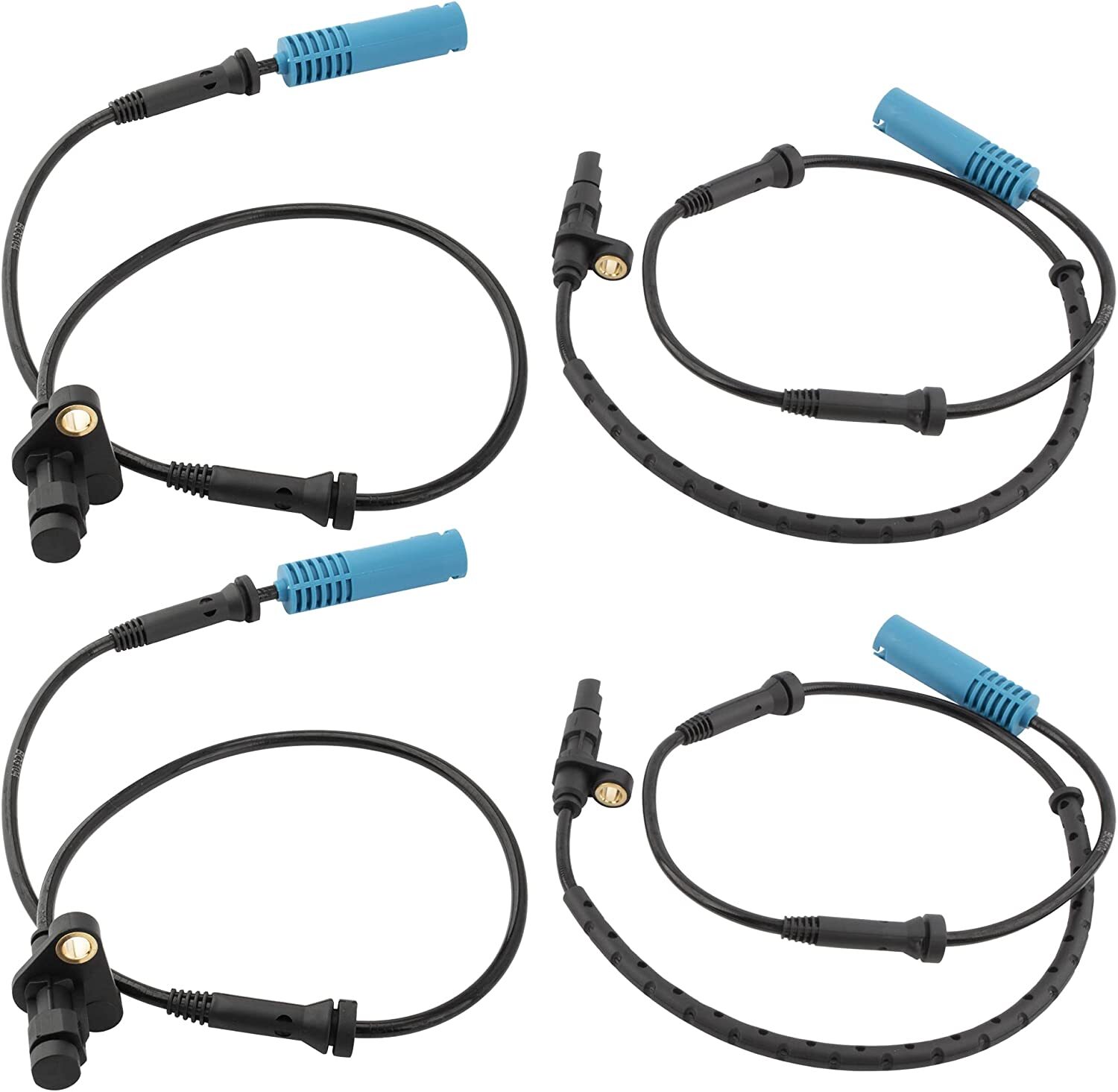 4PCS ABS Wheel Speed Sensor Front Rear Left Right For BMW 525i 528i ...
