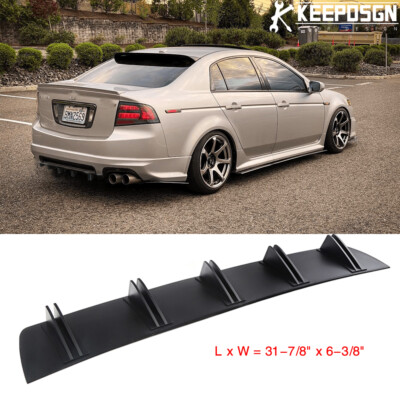For Acura TL 2004-2008 Rear Lip Bumper Diffuser Shark 5 Fin Spoiler ...