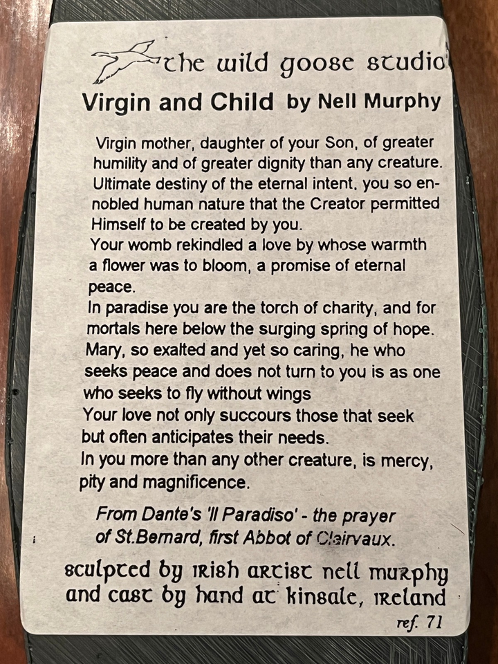 Wild Goose Studio Virgin and Child by Nell Murphy Celtic Irish Craft | eBay