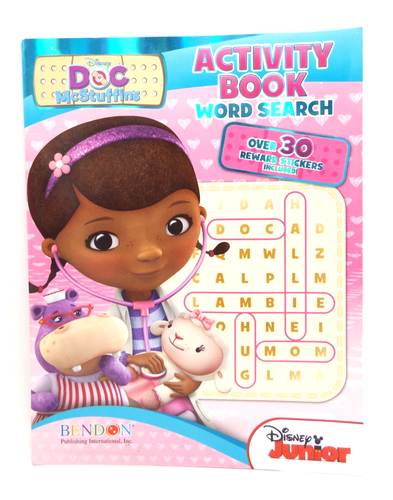 Disney Doc McStuffins Activity Book Word Search ~ w/Over 30 Reward ...