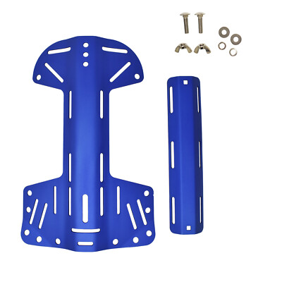 Scuba Tech Low Volume Aluminum Backplate + Single Tank Adapter – Blue ...