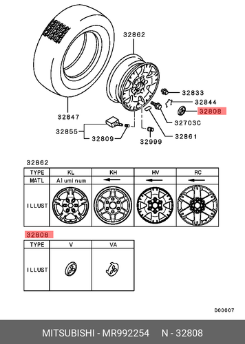 Genuine OE Cap Wheel Hub MR992254 for Mitsubishi MR99-2254 | eBay.de