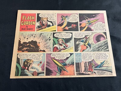 #H15a FLASH GORDON by Mac Raboy Sunday Half Page Comic Strip February 2 ...