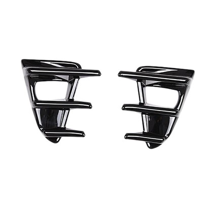 Black Front Bumper Fog Light Cover Fog Light Bezel Covers Fog Lamp ...