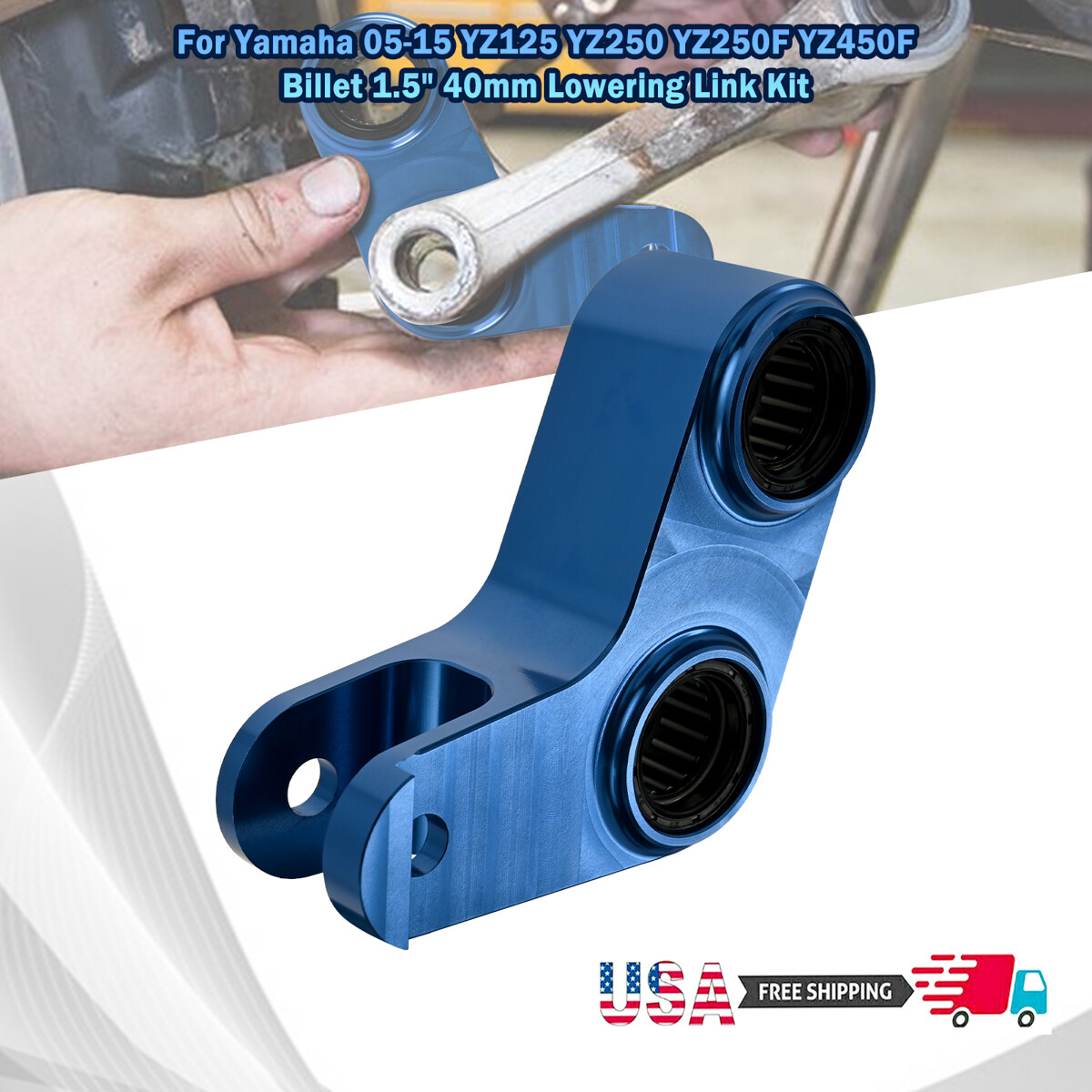 For Yamaha YZ125 YZ250 YZ250F YZ450F 1.5" 40mm Lowering Link Kit 2005 ...