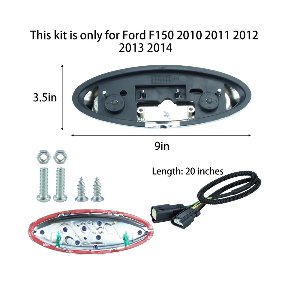 Rear View Back Up Camera Kit with Ford Tailgate Emblem Backup Camera ...