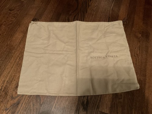 Bottega Veneta Brown Flannel Drawstring Logo Purse Dust Bag X-Large 19 ...
