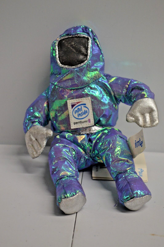 Intel Pentium II Space Man Bunny People Teal Metallic Plush 90s 8" | eBay