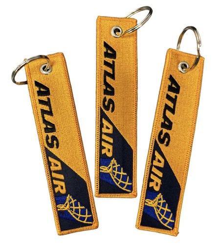 Set 3 Keychain Special - ATLAS BOEING CREW - 130*30mm twill+embroidery ...