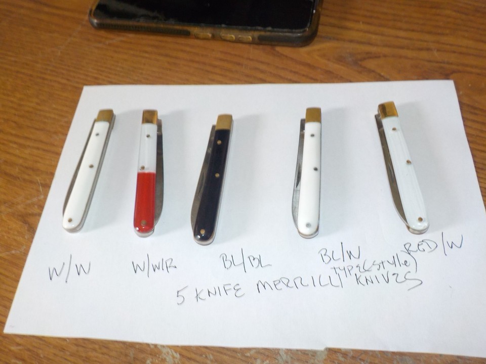 5 Merrill Style Color changing Knife Set | eBay