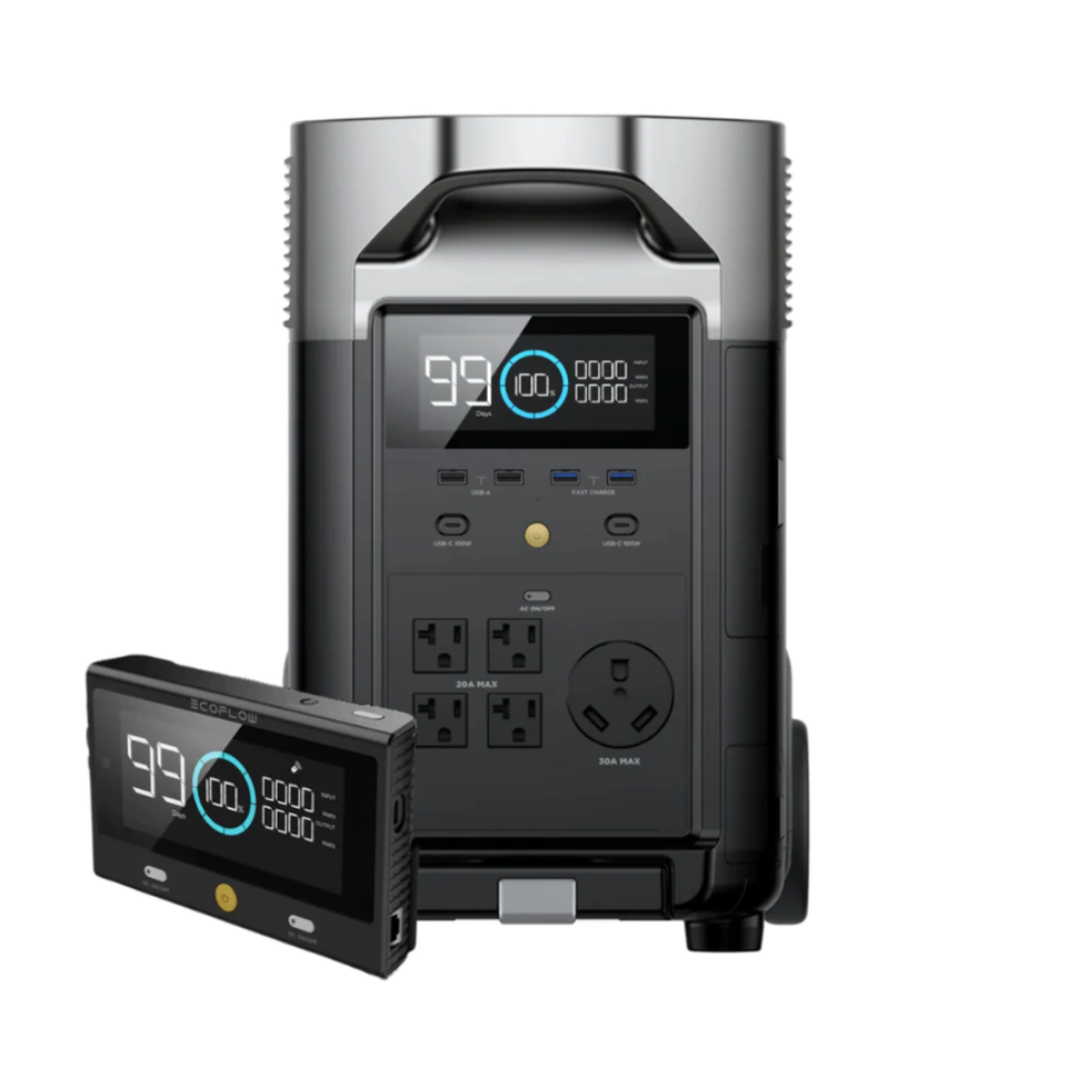 EcoFlow DELTA Pro 3600Wh Solar Portable Power Station + DELTA Pro ...
