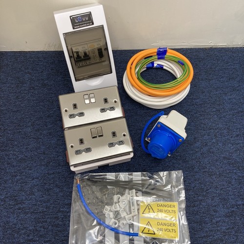 240V Mains Electric Hook Up Installation Kit Campervan Motorhome ...