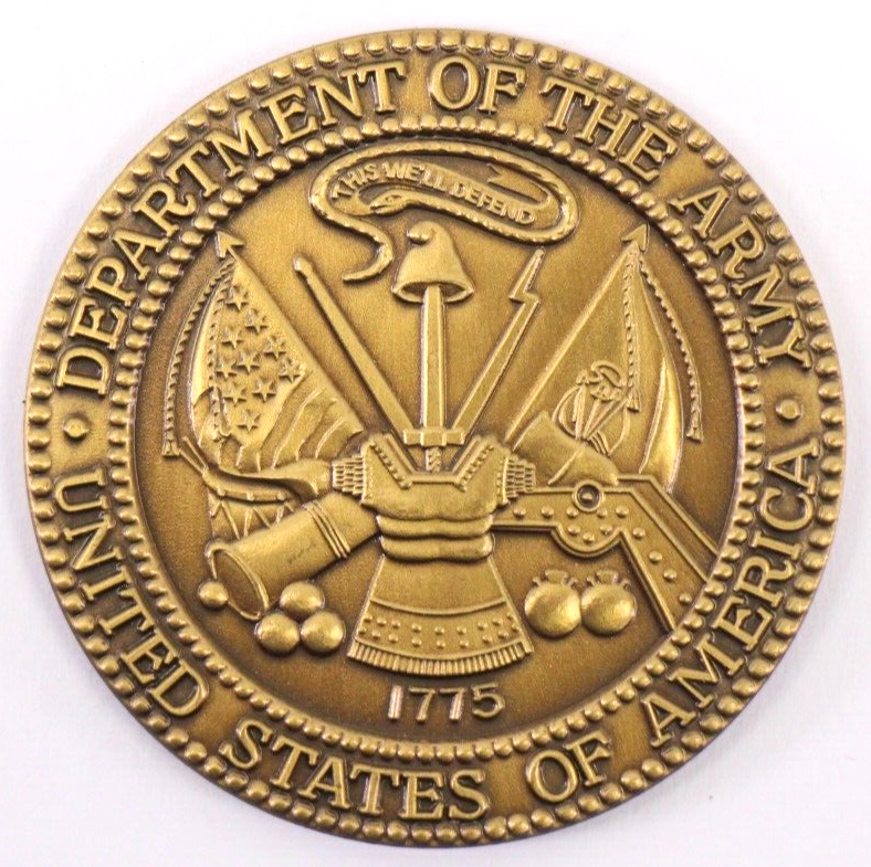 US Army Transitional Challenge Coin Acting Under Secretary of the Army ...