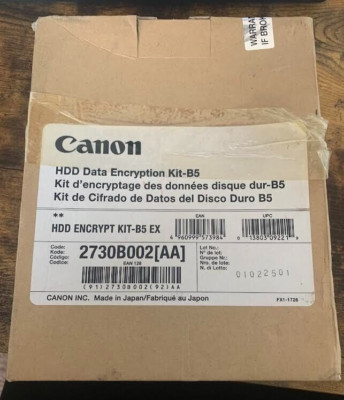 Canon HDD Data Encryption Kit B5 2730B002AA Sealed | eBay
