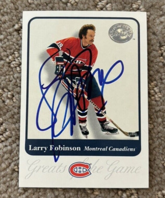 Larry Robinson signed autographed 2001 Fleer Greats of the Game #44 ...
