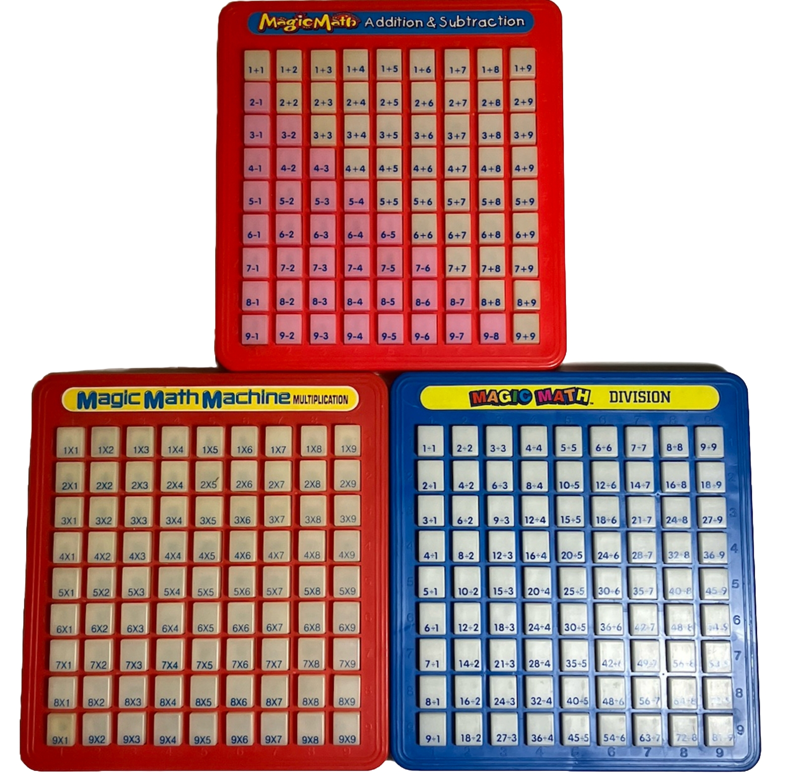 LOT of 3 – Magic Math Machines – DIVISION/ MULTIPLICATION/ SUBTRACTION ...
