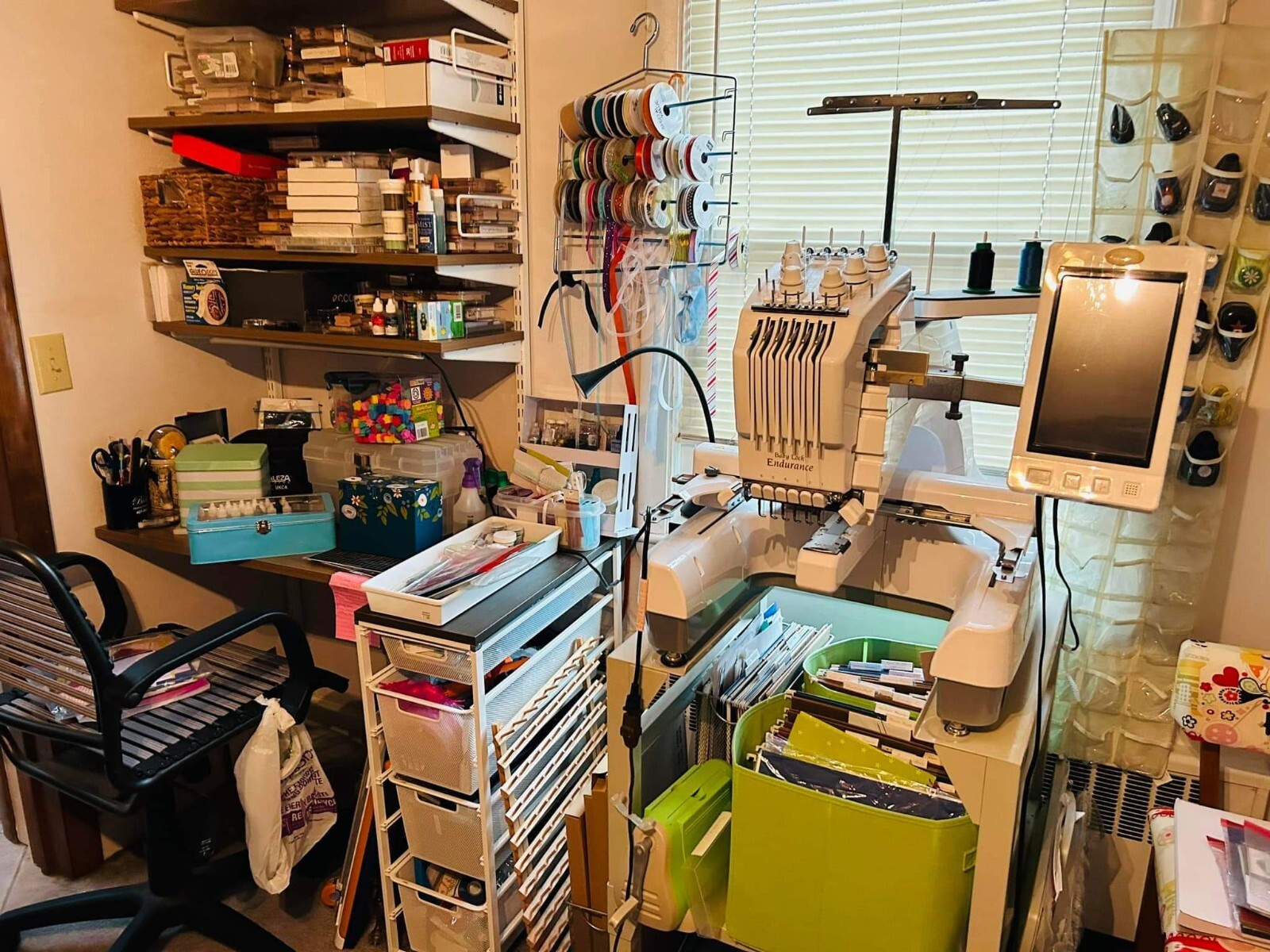 Baby Lock Endurance *used 9 Hours!* 6 Needle Embroidery Machine W ...