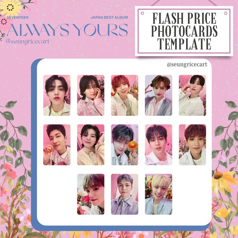 SEVENTEEN ALWAYS YOURS JAPAN BEST ALBUM Flash Price Ver. Official photo ...