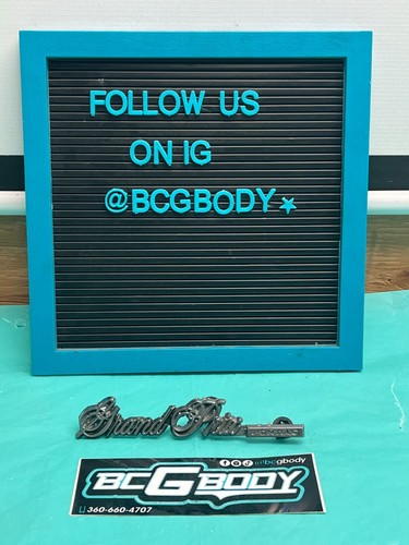 1978-1980 Gbody Grand Prix Header Panel Emblem OEM Genuine GM 10007788 ...