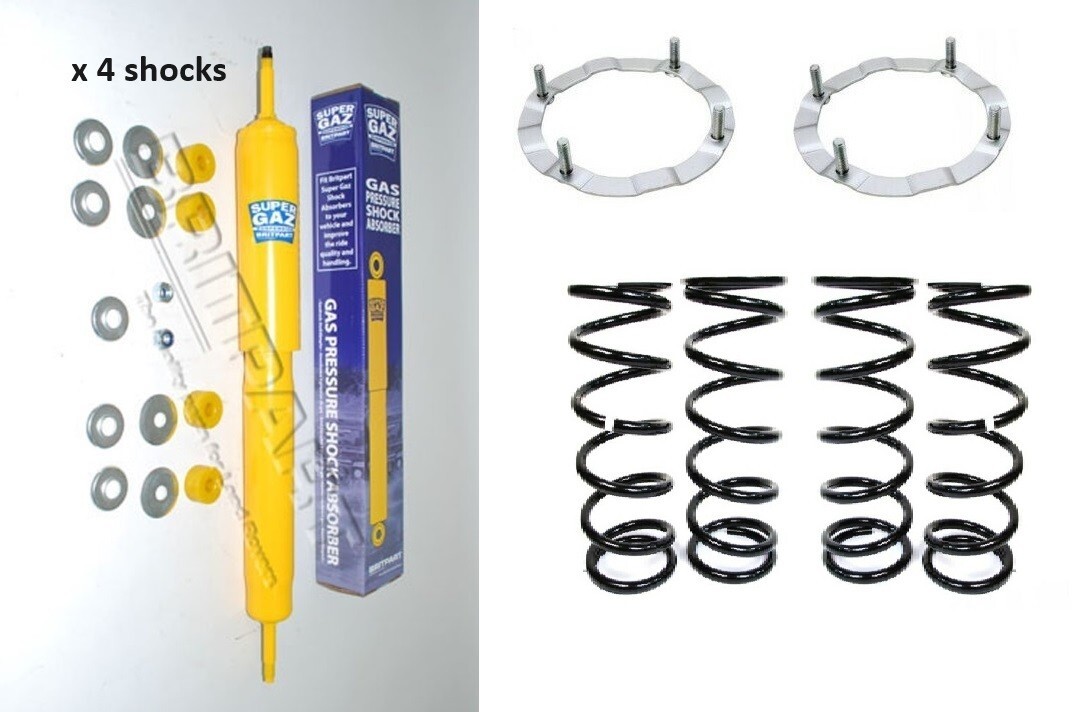 Land Rover Defender 90 STANDARD Suspension Kit WITH PREMIUM GAS SHOCKS ...