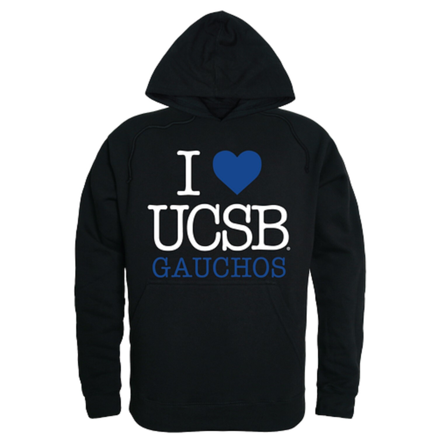 University Of California Santa Barbara Gauchos UCSB I Love Hoodie ...