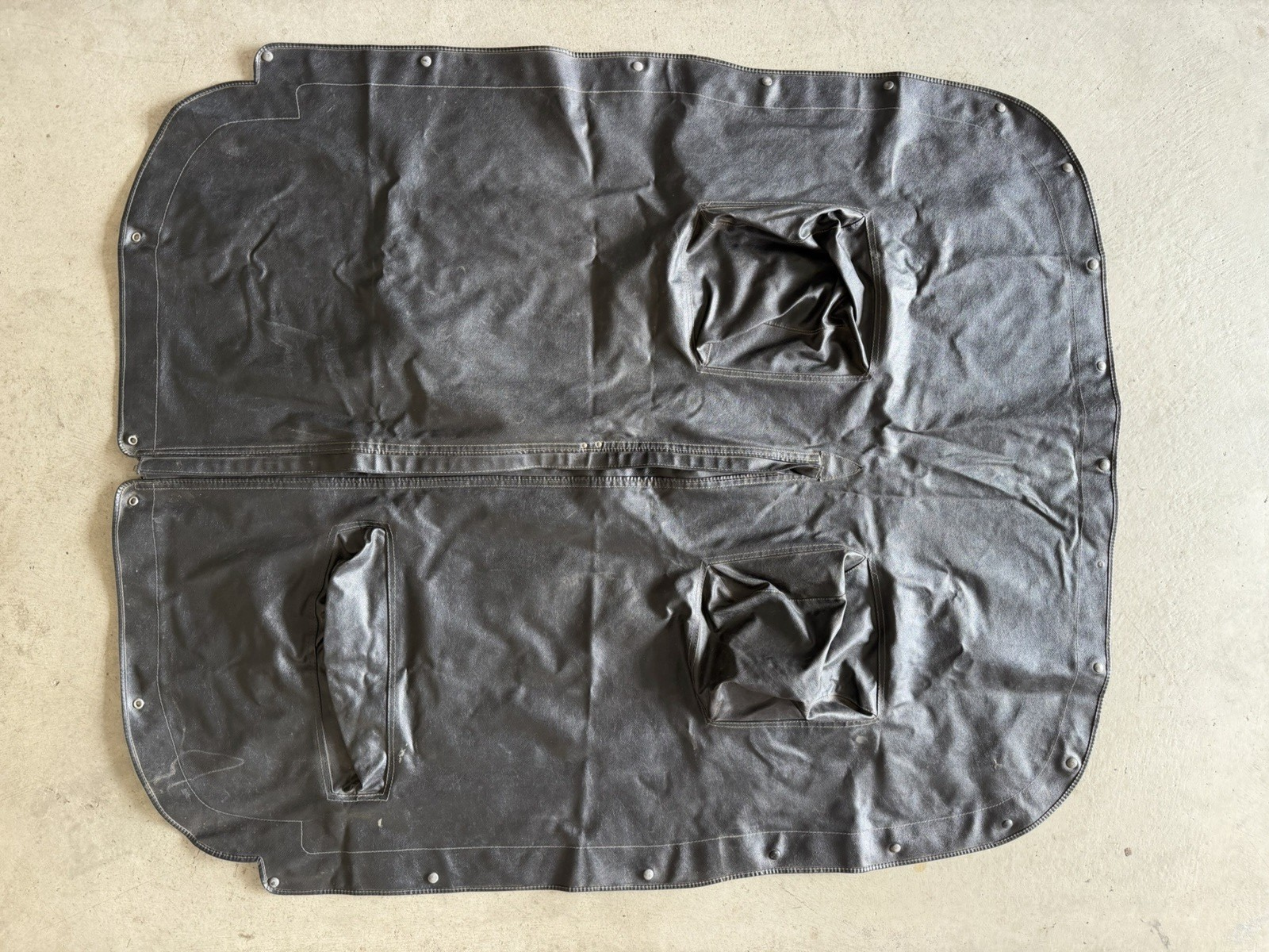 Original Factory Triumph TR6 Tonneau Cover /Missing 1 Button Needs ...