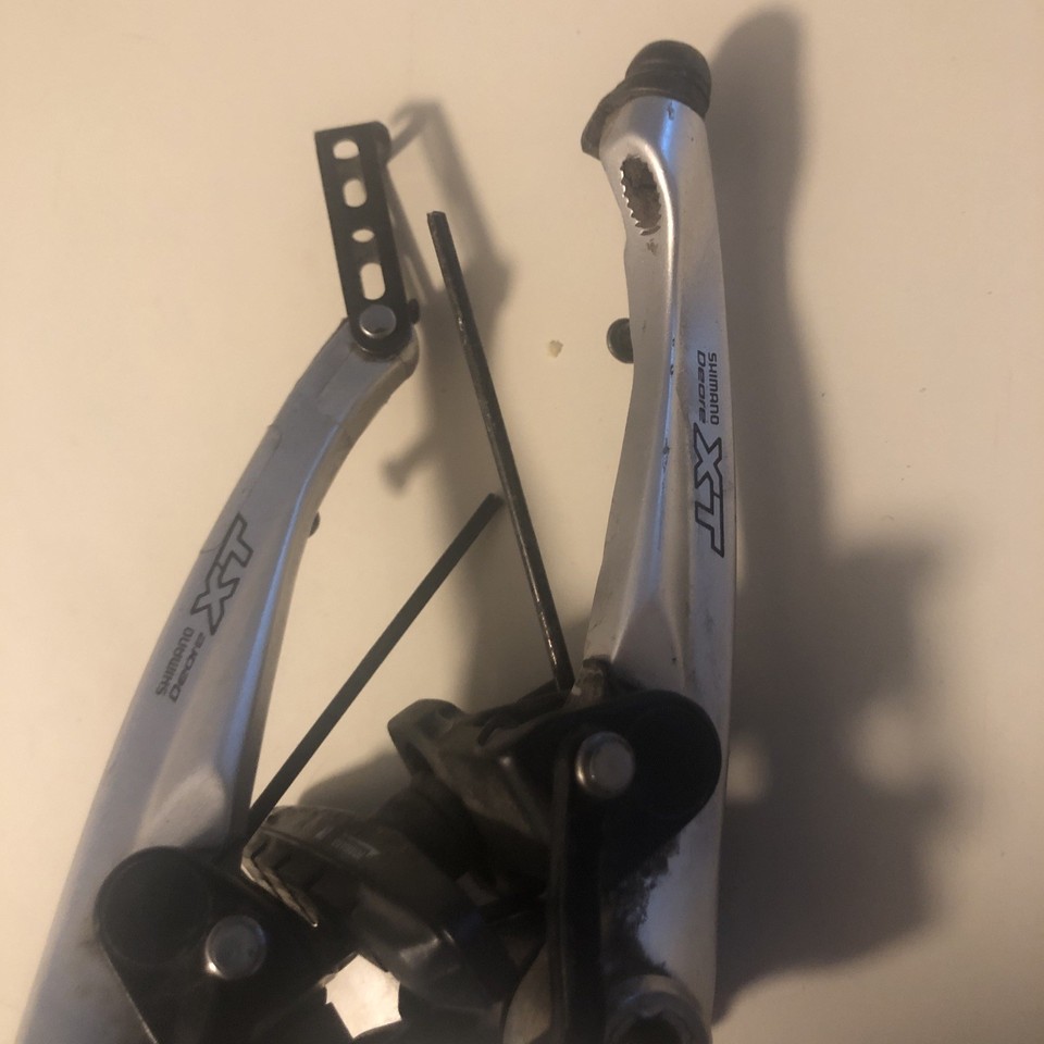 SHIMANO DEORE XT MOUNTAIN BICYCLE REAR PARALLEL PUSH LINEAR V BRAKE BR ...