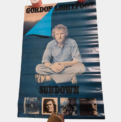 Gordon Lightfoot Sundown 23x34 Original Vintage 1974 Promo Poster Folk ...