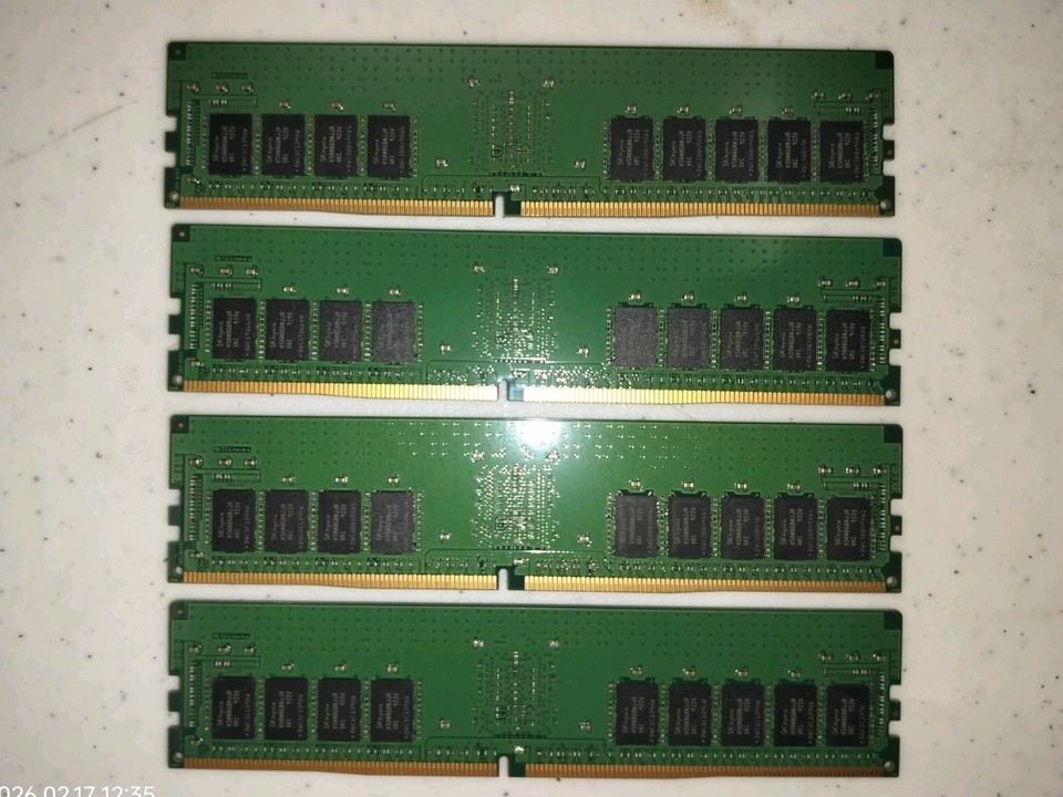 SK Hynix ECC DDR4 PC4-2666V Used Server Ram Working Memory Lot Of 4 ...