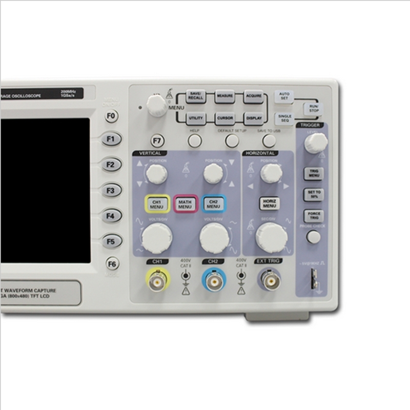 Hantek DSO5202P Digital Oscilloscope 200MHz 2Channels 1GSa/s 7'' TFT ...