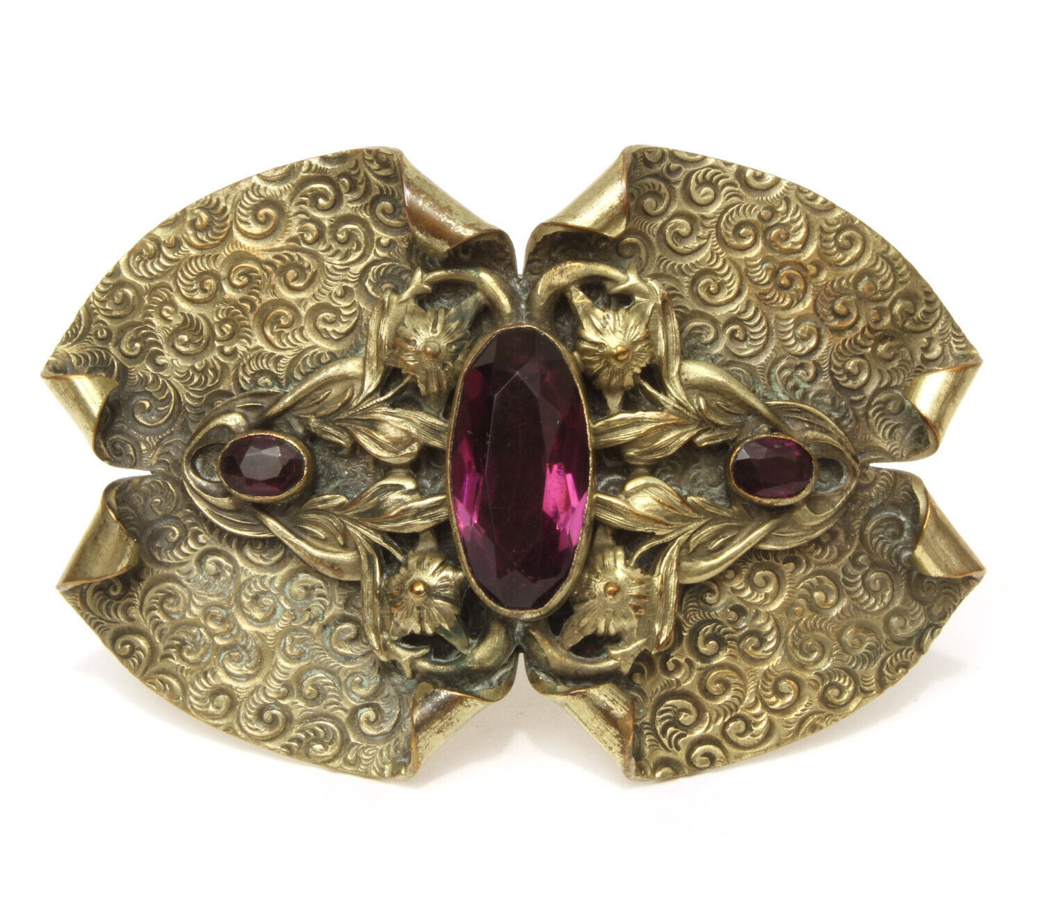 Antique Sash Pin Victorian Edwardian Brooch Amethyst … - Gem