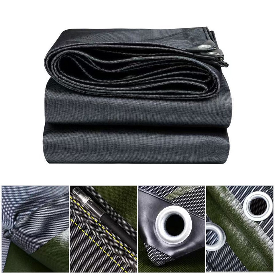 16oz Heavy Duty Canvas Tarpaulin Tarps Camping Garden Cotton Sun Shade ...