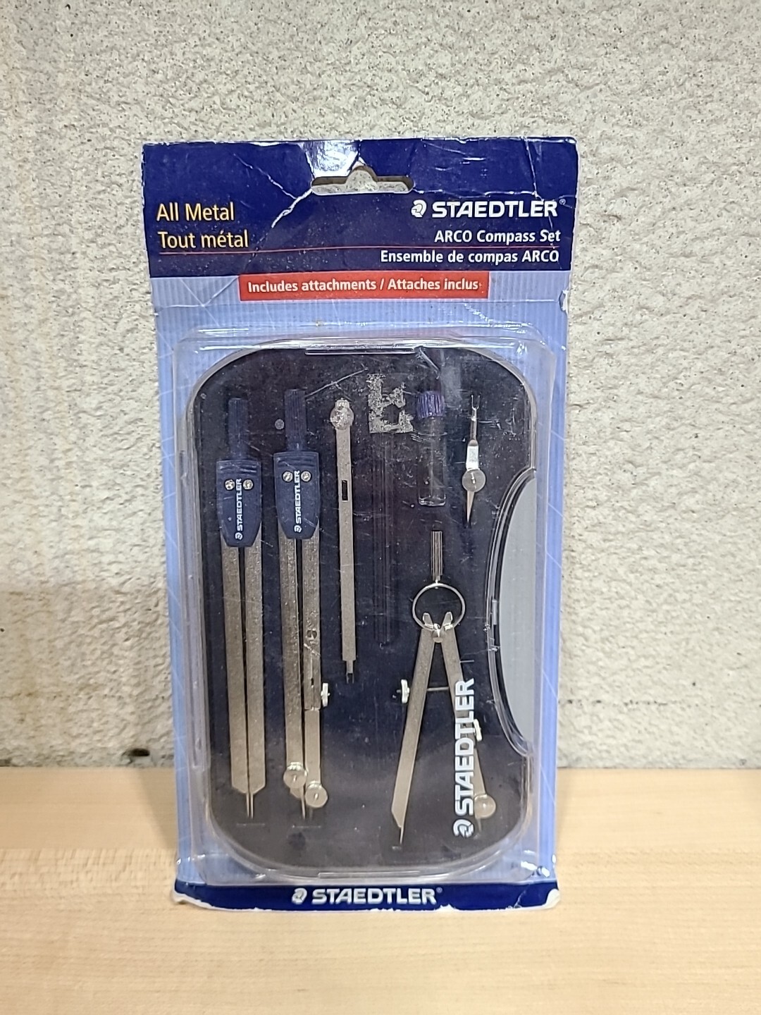 Staedtler Arco Compass Set Metal 8 Piece Kit In Case 559 09BK Made In ...