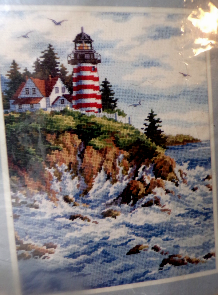 SP25 DIMENSIONS NEEDLEPOINT "THE LIGHTHOUSE" NEEDLEPOINT KIN #2453 | eBay